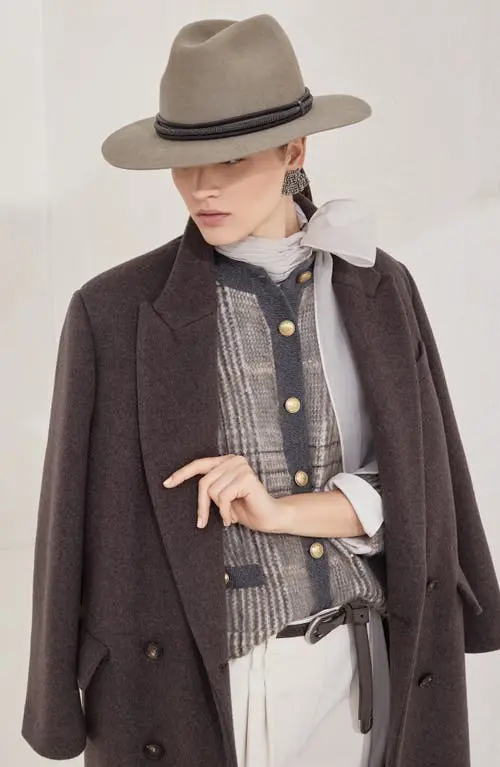Brunello Cucinelli Handcrafted Virgin Wool And Cashmere Coat
