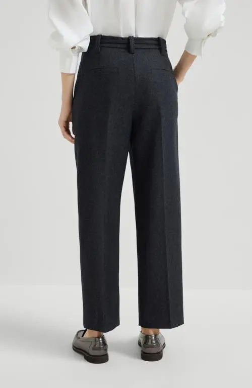 Brunello Cucinelli Straight Crop Trousers