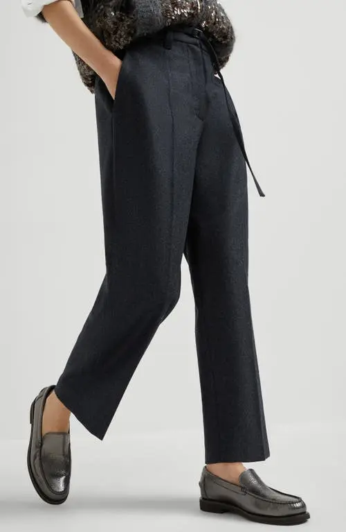 Brunello Cucinelli Straight Crop Trousers