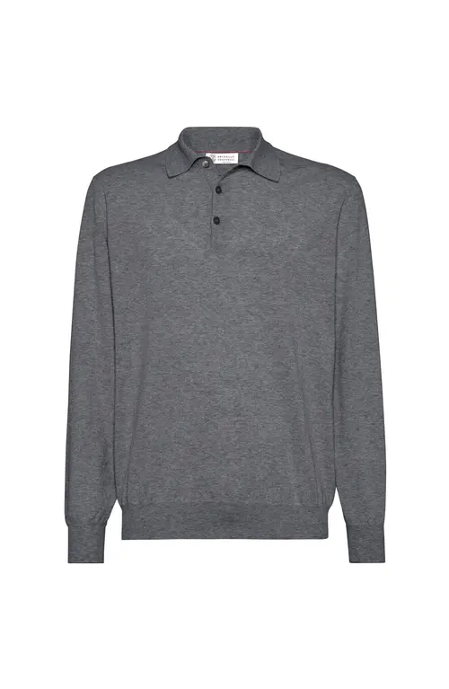 Brunello Cucinelli Polo-style Sweater - Dark Grey