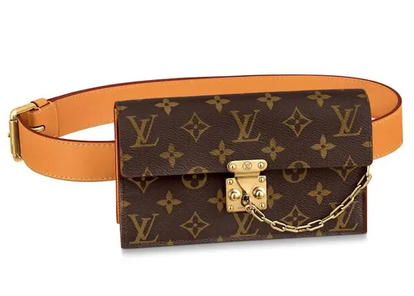 LOUIS VUITTON S Lock Belt Pouch Monogram Mm - Brown