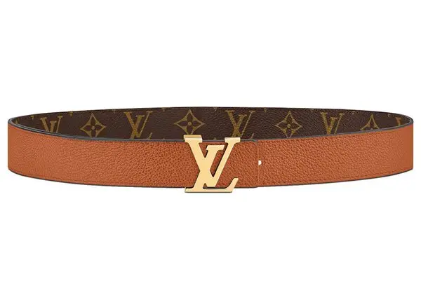 LOUIS VUITTON Initiales 30 Mm Reversible Belt - Tan Brown