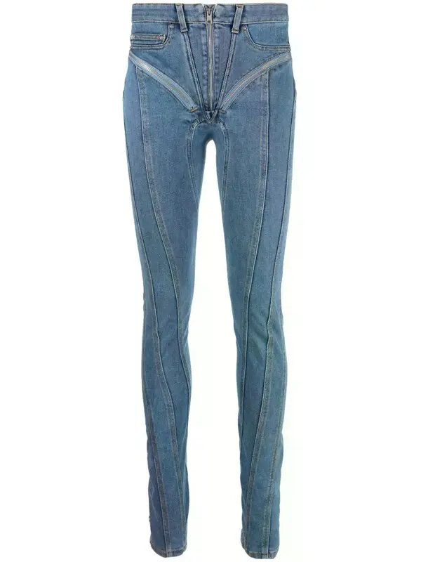 MUGLER Spiral Skinny Jeans