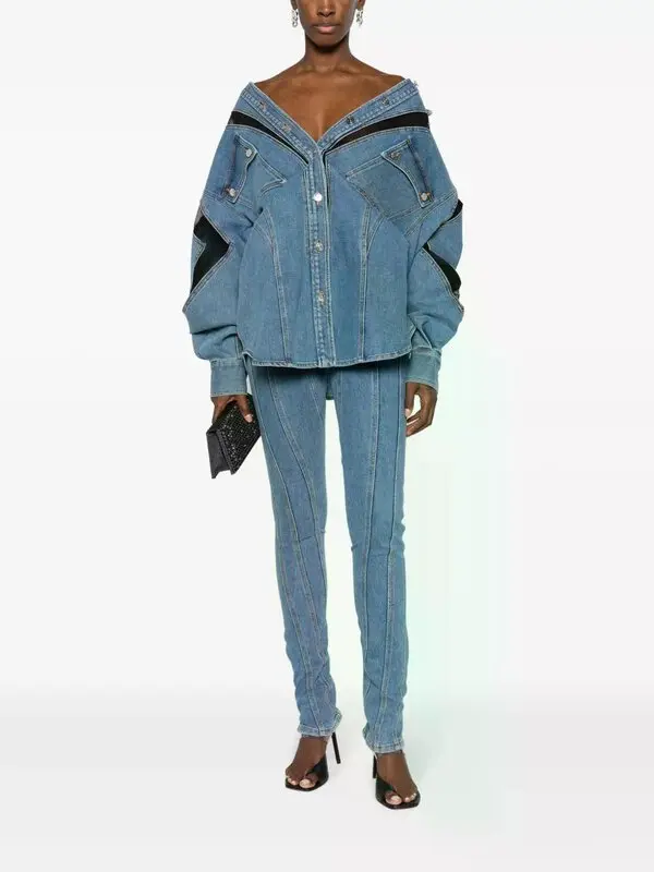 MUGLER Spiral Skinny Jeans
