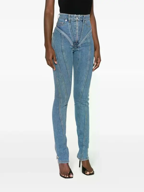 MUGLER Spiral Skinny Jeans