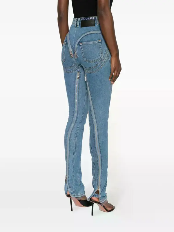 MUGLER Spiral Skinny Jeans