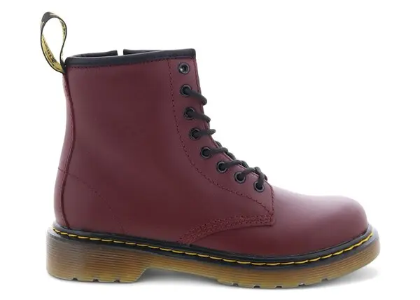 Dr. Martens 1460 Softy Leather Lace-up Boots - Cherry Red