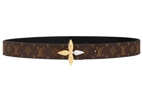 LOUIS VUITTON Louisette 25mm Reversible Belt - Brown/black