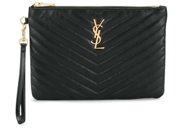 Saint Laurent Monogram Matelasse Pouch