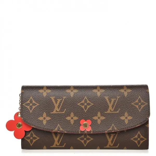 LOUIS VUITTON Wallet Emilie Bloom Flower Monogram - Coquelicot