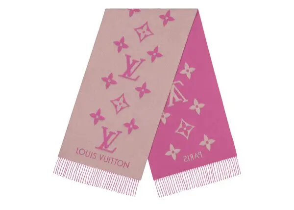 LOUIS VUITTON Reykjavik Scarf - White Rose Pink