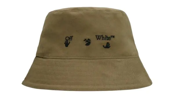Off-White Logo Bucket Hat - Green