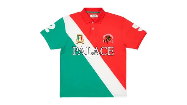 PALACE Geezer Polo Shirt - Red/green