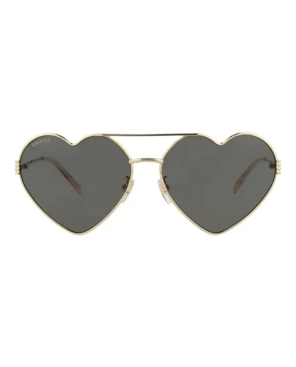 Gucci Cat Eye Sunglasses - Gold Gold Grey (gg1283s/30013874/001)