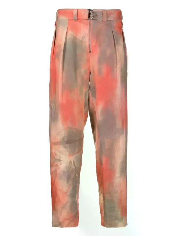 Emporio Armani Pleated Tie-dye Trousers