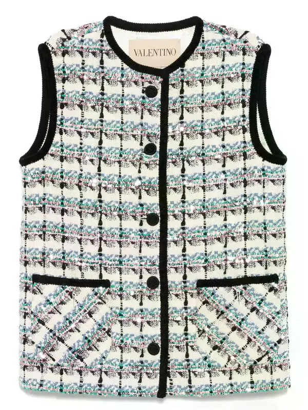 Valentino Garavani Button-up Vest - Neutrals