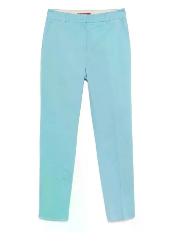 Max Mara Stretch-cotton Straight-leg Trousers