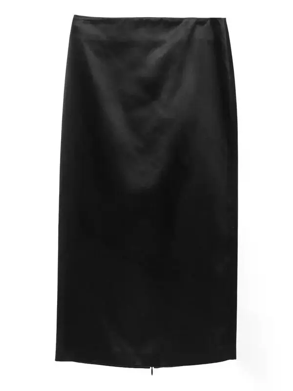 THE ROW Balmira Satin Pencil Skirt