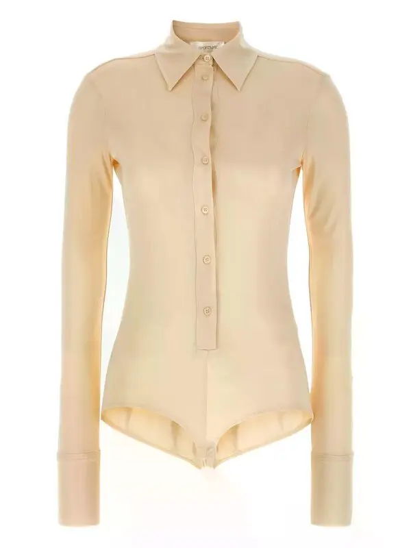 Sportmax Pera Button-fastening Bodysuit - Neutrals