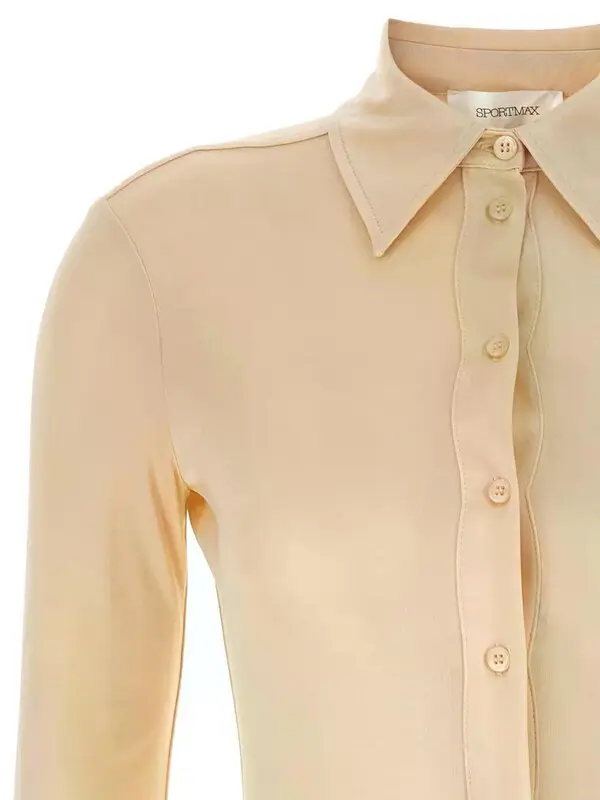 Sportmax Pera Button-fastening Bodysuit - Neutrals