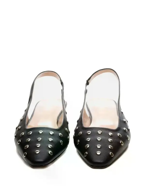 POCHE PARIS Studded Slingback Pumps
