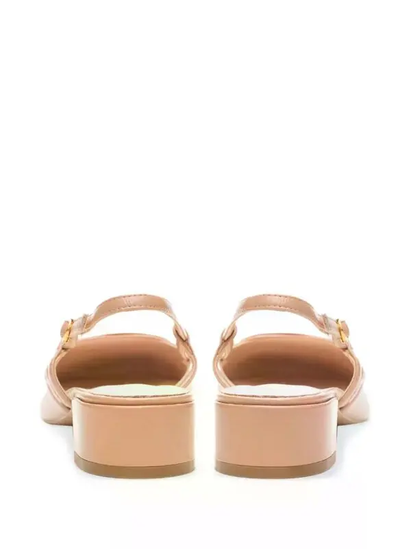 POCHE PARIS Block-heel Slingback Pumps