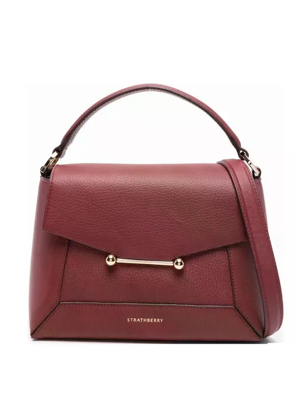 Strathberry Nano Mosaic Top-handle Tote - Red