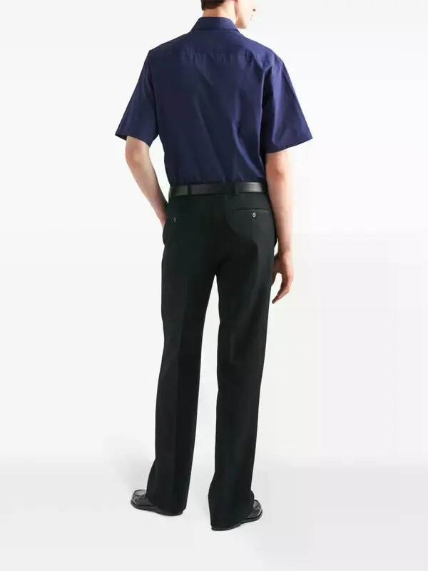 Prada Triangle-logo Cotton Shirt