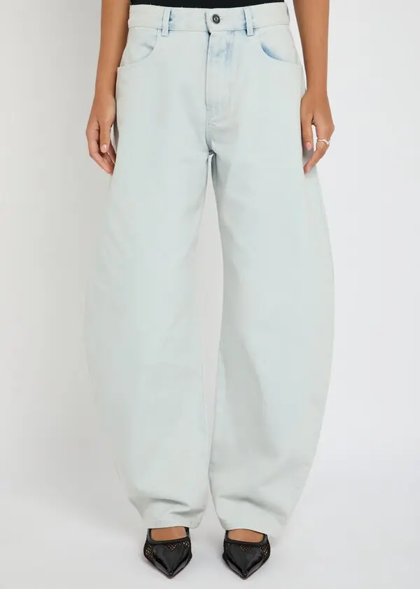 Alaïa Low Rise Barrel-leg Jeans