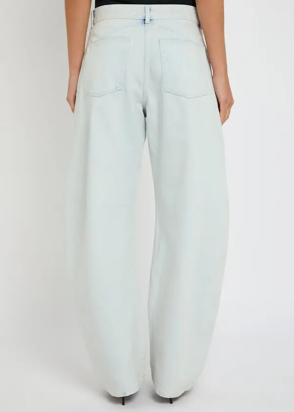 Alaïa Low Rise Barrel-leg Jeans