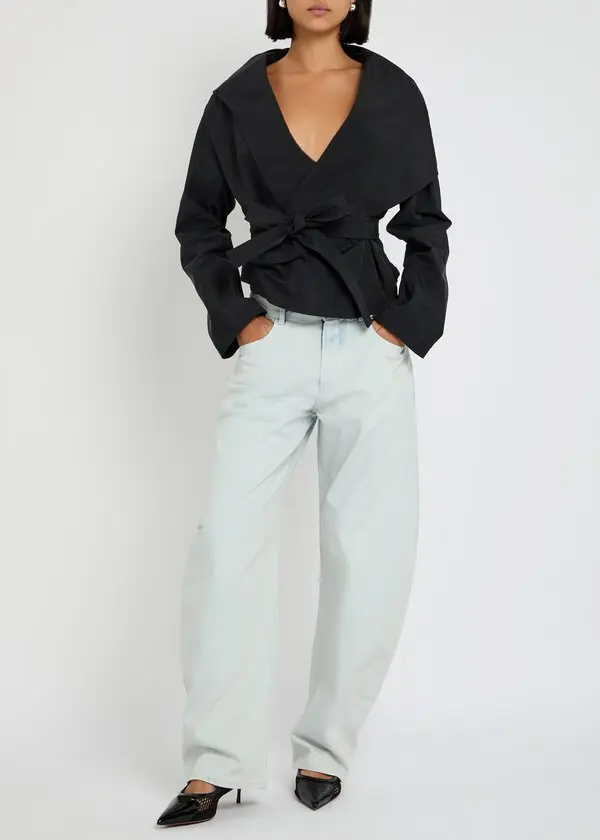 Alaïa Low Rise Barrel-leg Jeans