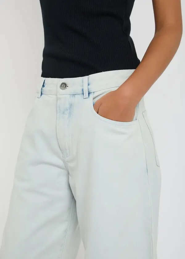 Alaïa Low Rise Barrel-leg Jeans