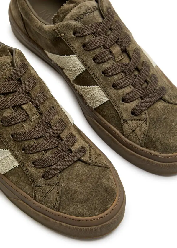 Moncler Monaco Suede Sneakers