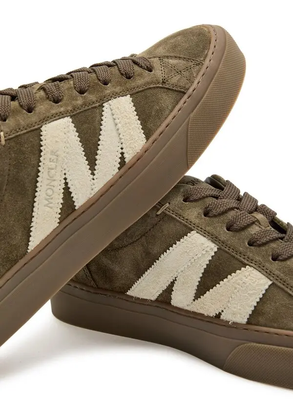 Moncler Monaco Suede Sneakers