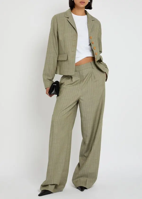 SKALL STUDIO Pinstripe Wool Trousers