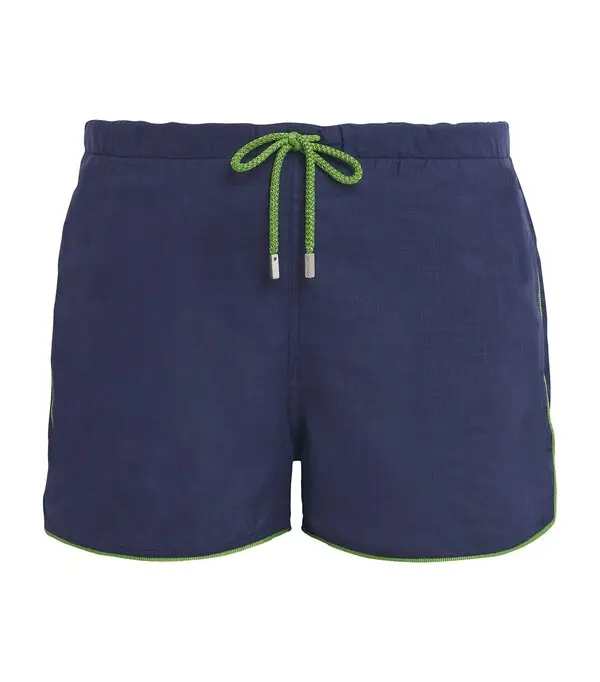 Vilebrequin Linen Maurice Swim Shorts - Navy