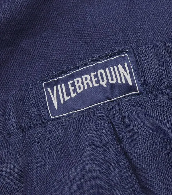 Vilebrequin Linen Maurice Swim Shorts - Navy