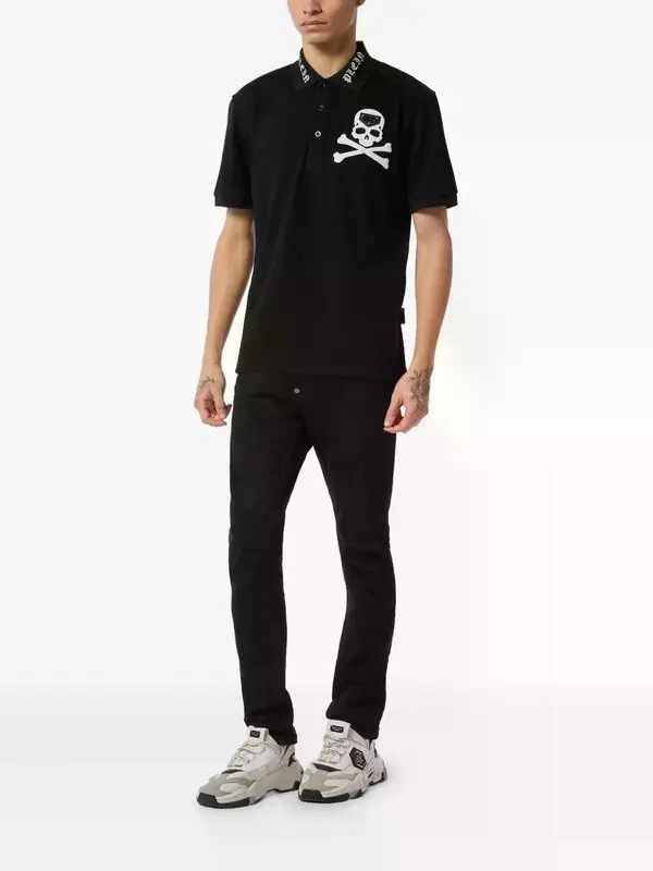 Philipp Plein Skull & Bones Polo Shirt