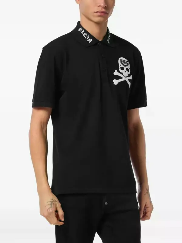 Philipp Plein Skull & Bones Polo Shirt
