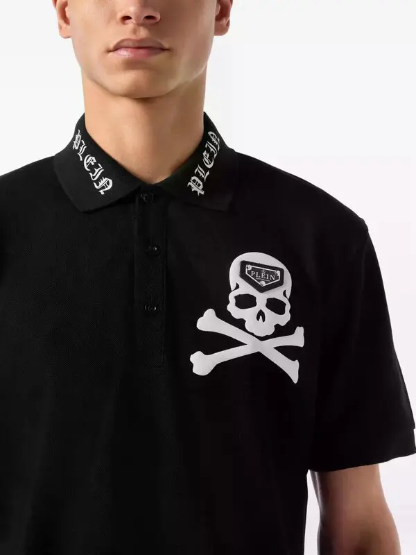 Philipp Plein Skull & Bones Polo Shirt