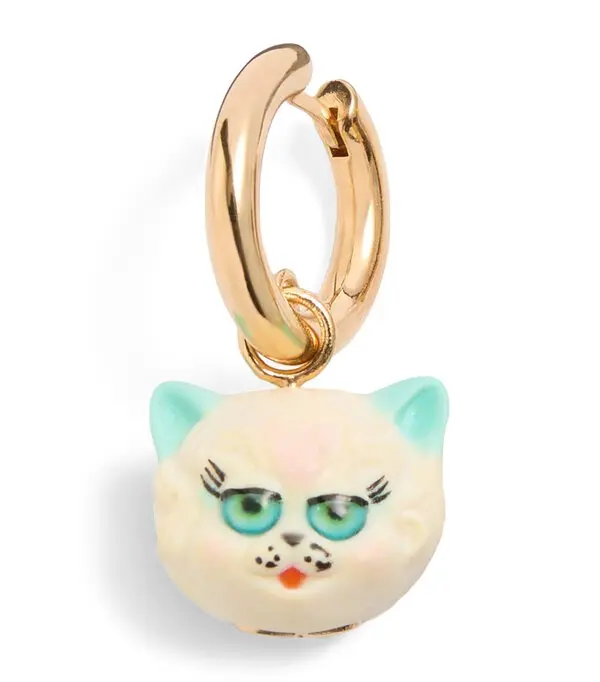 Valentino Garavani Le Chat De La Maison Single Earring - Gold
