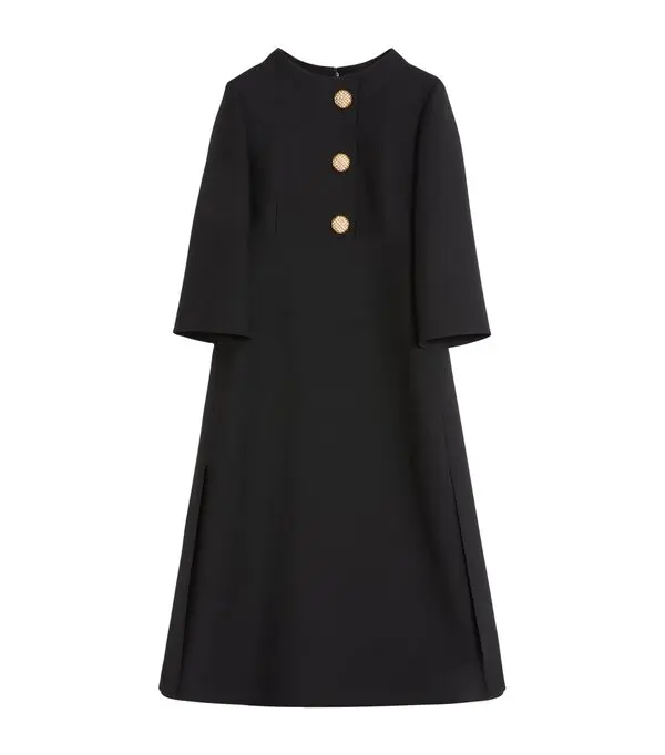 Valentino Garavani Wool-silk Midi Dress