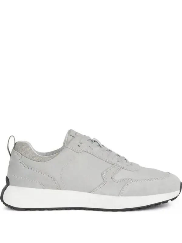 Geox Suede And Textile Sneakers