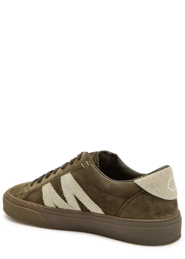 Moncler Monaco Suede Sneakers - Tan