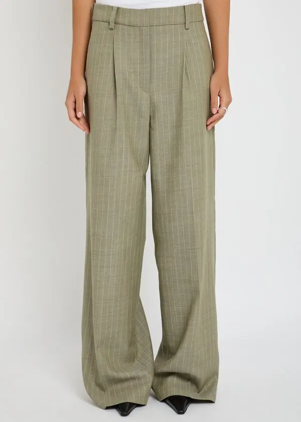 SKALL STUDIO Thom Pinstripe Wool Trousers