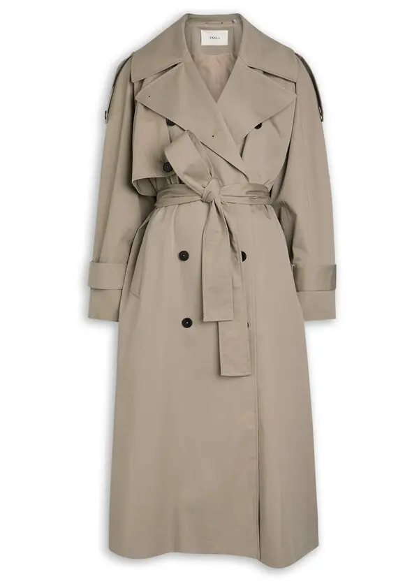 SKALL STUDIO Mahsa Belted Organic Cotton Trench Coat