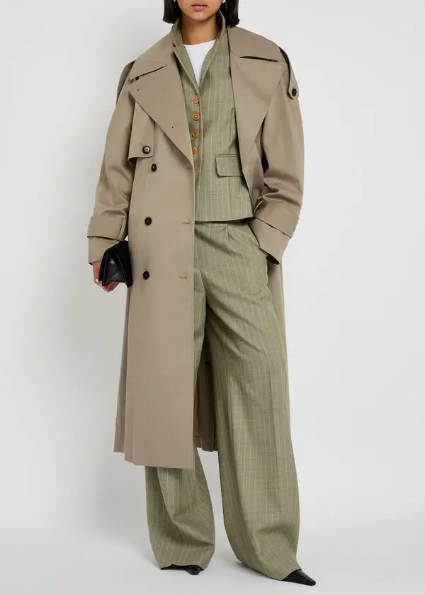 SKALL STUDIO Mahsa Belted Organic Cotton Trench Coat