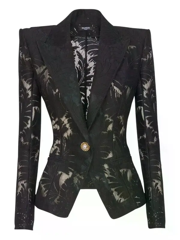 Balmain Lace Fitted Jacket