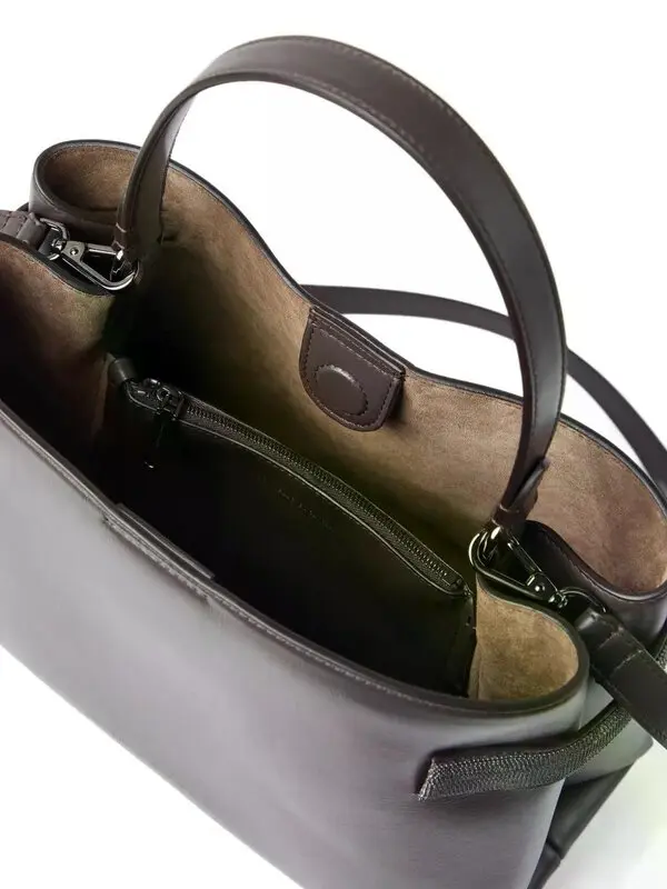 Brunello Cucinelli Essence Leather Tote - Brown