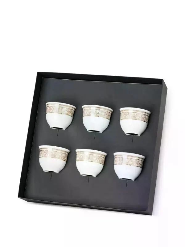 Versace Barocco-print Coffee Cup - Neutrals